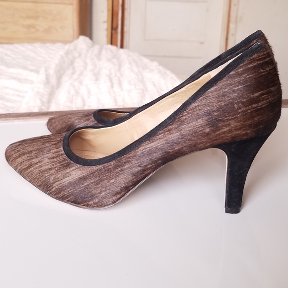 Alex Marie | Shoes | Alex Marie Brown Faux Fur Hair 325 Heels | Poshmark